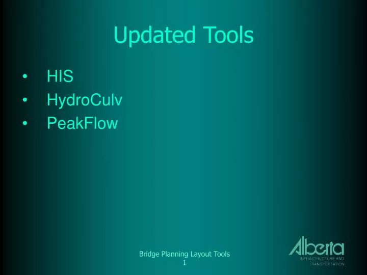 PPT - Updated Tools PowerPoint Presentation, free download - ID:6541716