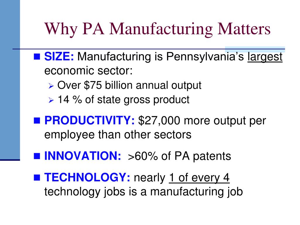 PPT - Great Careers in Pennsylvania Advanced Manufacturing! PowerPoint ...