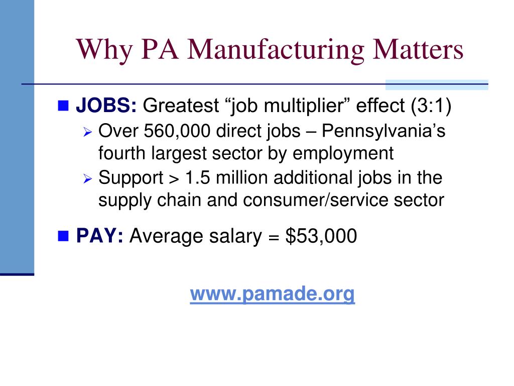 PPT - Great Careers in Pennsylvania Advanced Manufacturing! PowerPoint ...