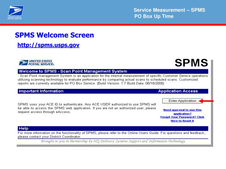 PPT - What is SPMS? SPMS Access Scanning Reports On Time Scanning ...