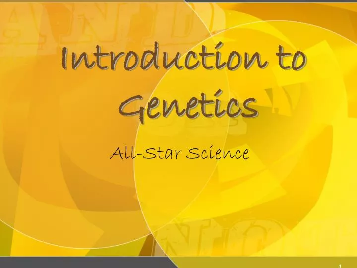 PPT - Introduction to Genetics PowerPoint Presentation, free download ...