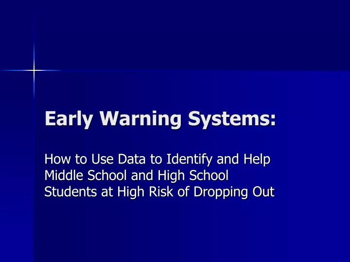 PPT - Early Warning Systems: PowerPoint Presentation, free download ...