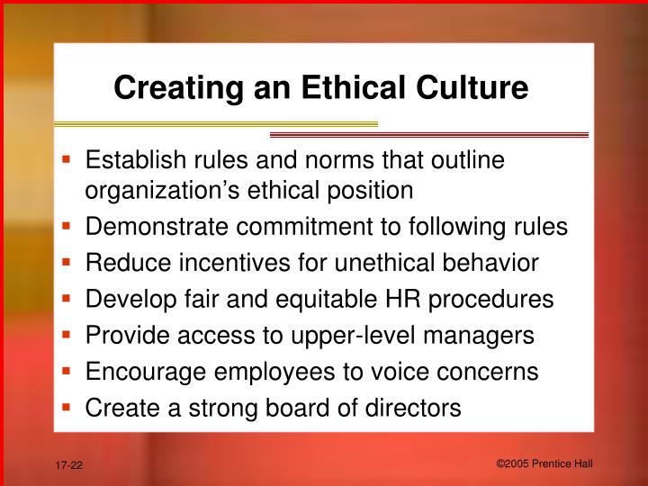 PPT - Chapter 17 Organizational Culture and Ethical Behavior PowerPoint Presentation - ID:6544684