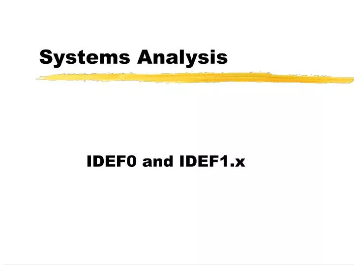 PPT - Systems Analysis PowerPoint Presentation, free download - ID:6544830