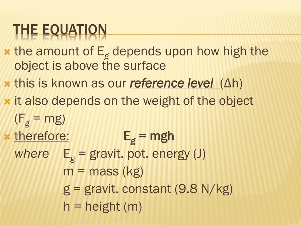 PPT - gravitational potential energy & kinetic energy PowerPoint ...