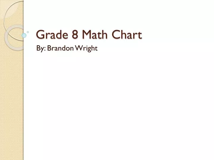 PPT - Grade 8 Math Chart PowerPoint Presentation, free download - ID ...