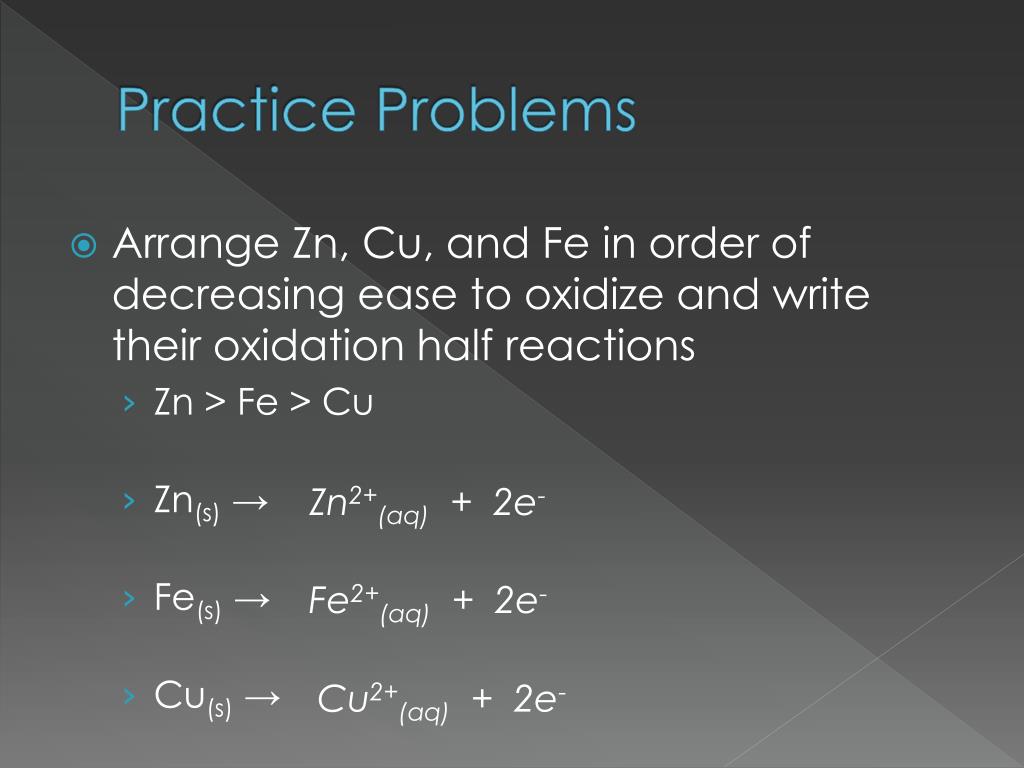 PPT - Understanding Redox Reactions and the Activity Series of Metals ...