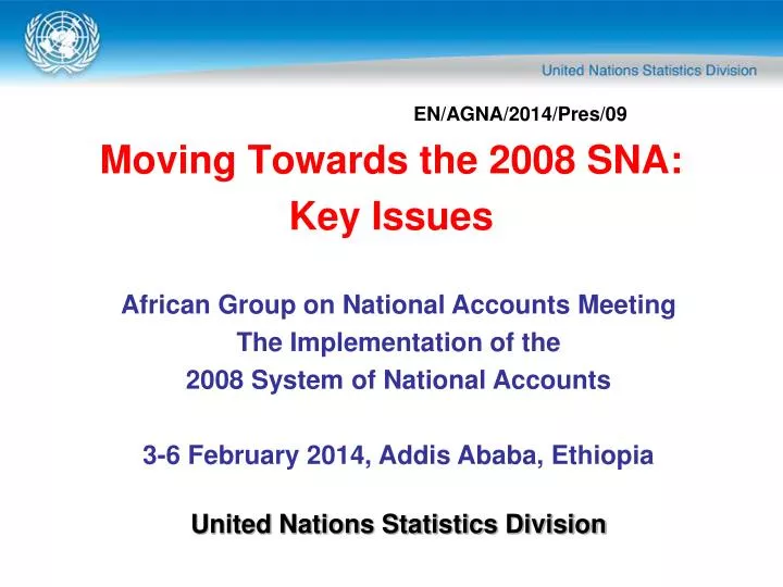 PPT - Moving Towards the 2008 SNA: Key Issues PowerPoint Presentation ...