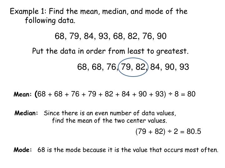 PPT - Review of Mean, Median, Mode, and Mean Absolute Deviation (MAD ...