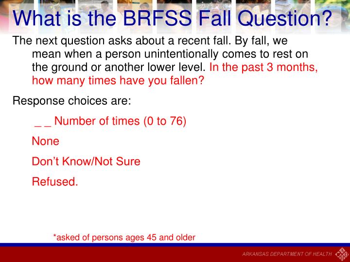 PPT - Understanding Risk Factors for Older Adult Falls: A Review of the ...