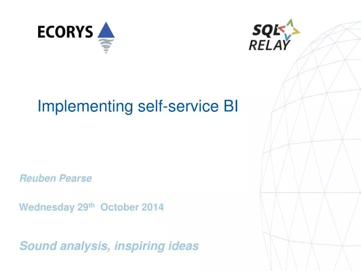 PPT - Implementing self-service BI PowerPoint Presentation, free ...