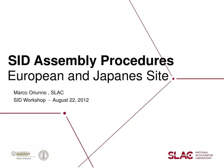 PPT - SID Assembly Procedures PowerPoint Presentation, free download ...