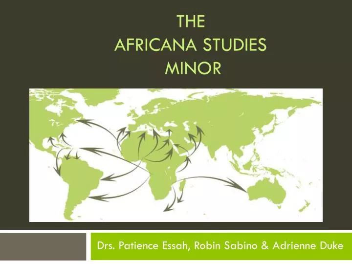 PPT - The Africana Studies Minor PowerPoint Presentation, free download ...