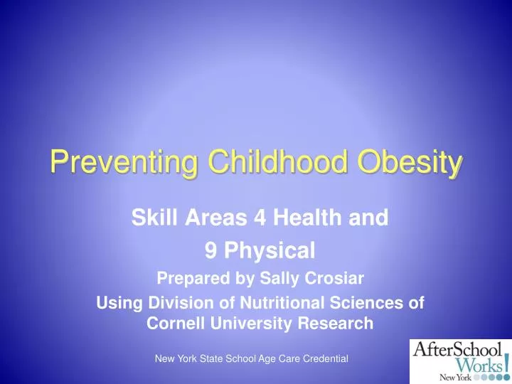 PPT - Preventing Childhood Obesity PowerPoint Presentation, free ...