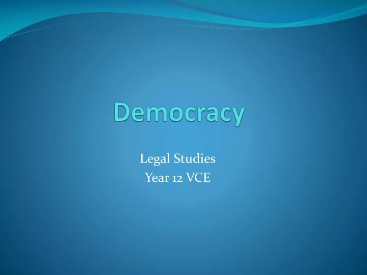 PPT - Democracy PowerPoint Presentation, free download - ID:6549819