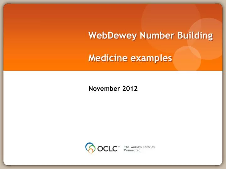 PPT - WebDewey Number Building Medicine examples PowerPoint ...