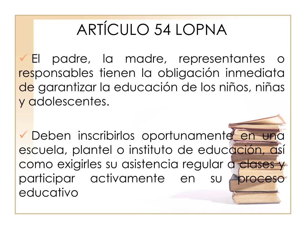 PPT - ARTÍCULO 54 LOPNA PowerPoint Presentation, free download - ID:6550062