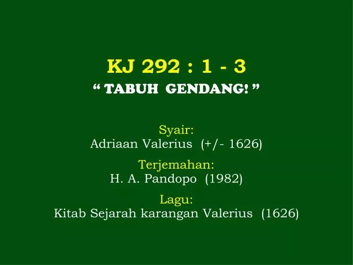 PPT - KJ 292 : 1 - 3 PowerPoint Presentation, free download - ID:6552829