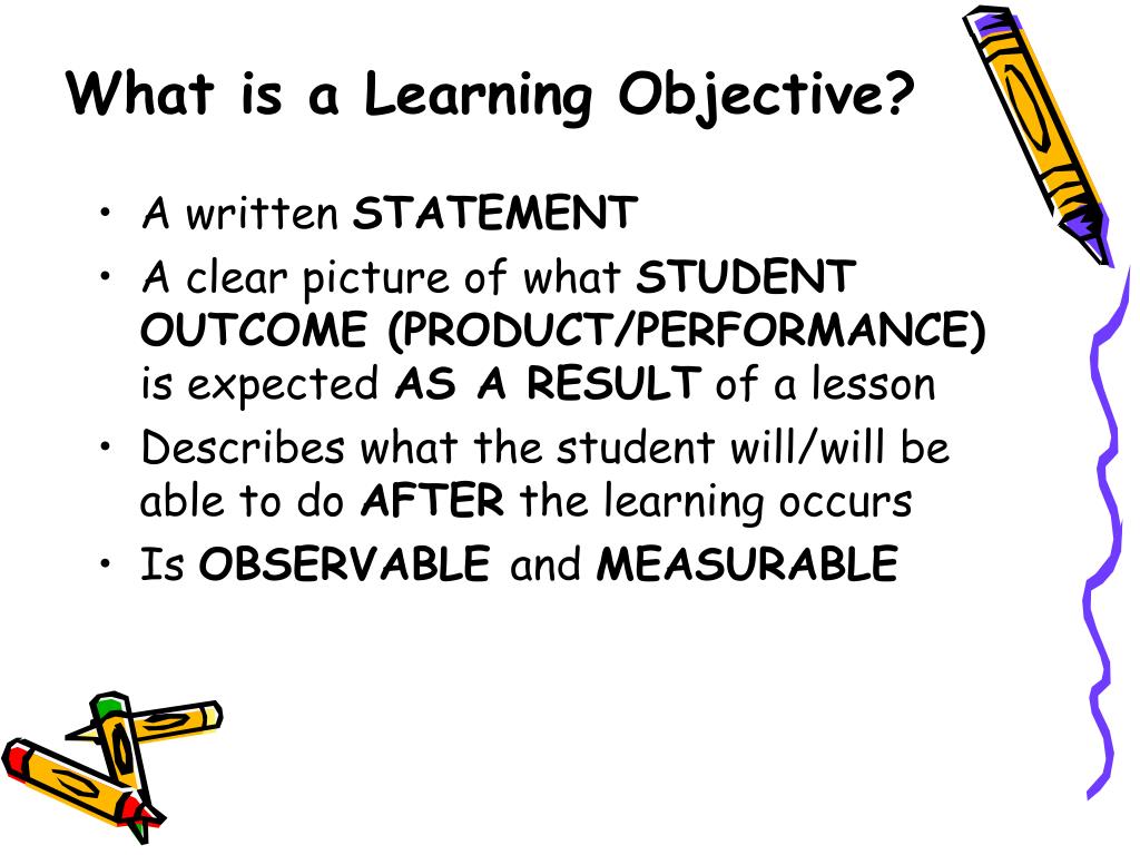 PPT DESIGNING LEARNING OBJECTIVES PowerPoint Presentation Free Download ID 6552840