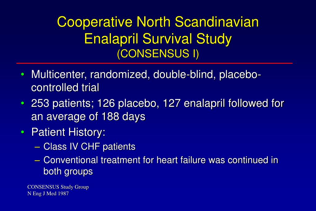 PPT - Cooperative North Scandinavian Enalapril Survival Study ...