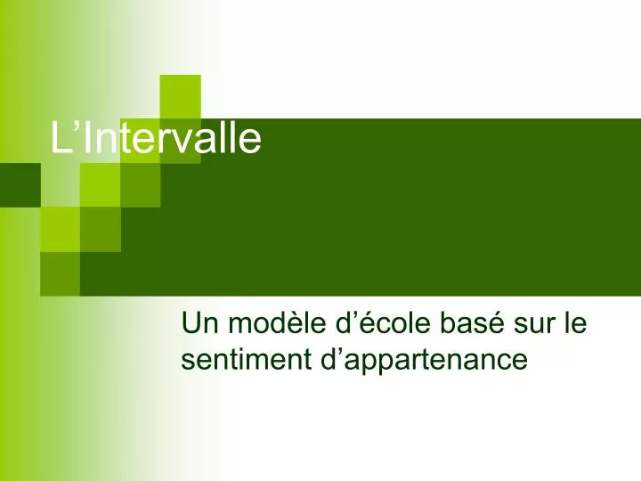 PPT - L’Intervalle PowerPoint Presentation, free download - ID:6553059