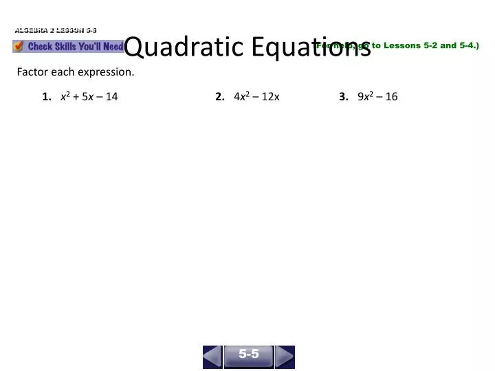 PPT - Quadratic Equations PowerPoint Presentation, free download - ID ...