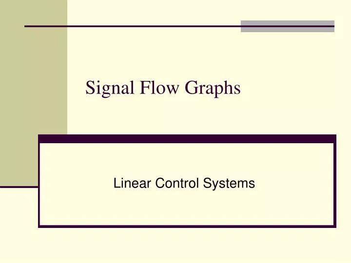 PPT - Signal Flow Graphs PowerPoint Presentation, free download - ID:6553626