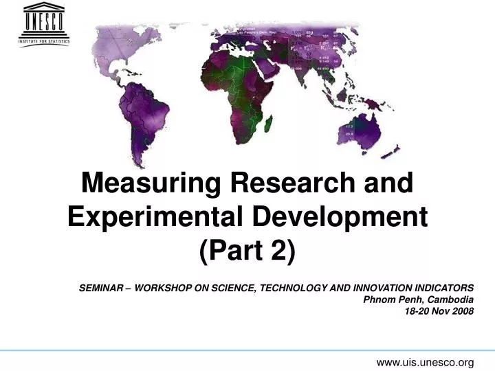 PPT - Measuring Research and Experimental Development (Part 2 ...