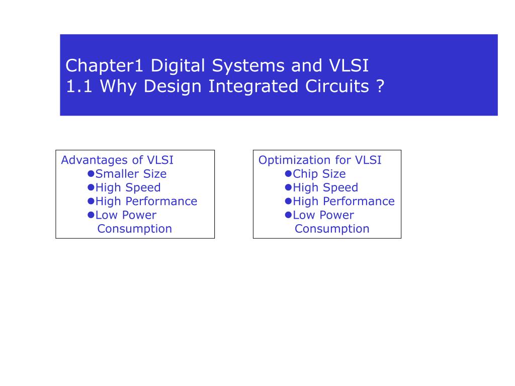 PPT - Chapter1 Digital Systems and VLSI 1.1 Why Design Integrated ...