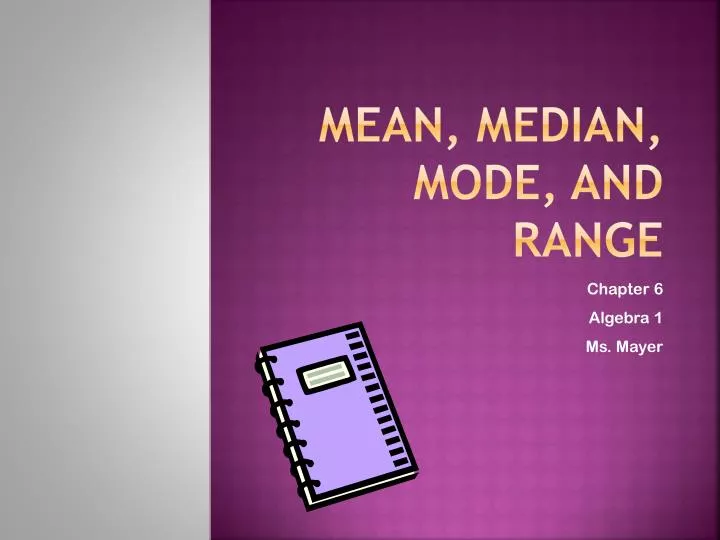 PPT - Mean , Median, Mode, and Range PowerPoint Presentation, free ...