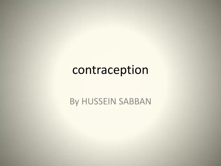 PPT - contraception PowerPoint Presentation, free download - ID:6555184