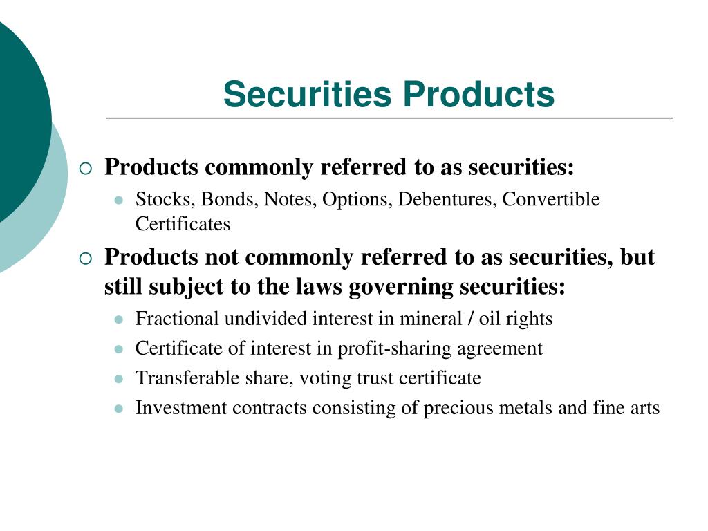 PPT - SECURITIES 101: FOR LAW ENFORCEMENT OFFICIALS PowerPoint ...