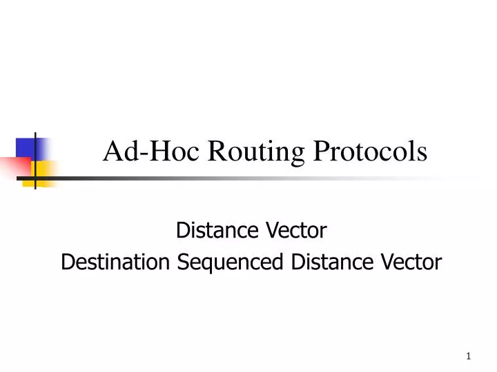 PPT - Ad-Hoc Routing Protocols PowerPoint Presentation, free download ...