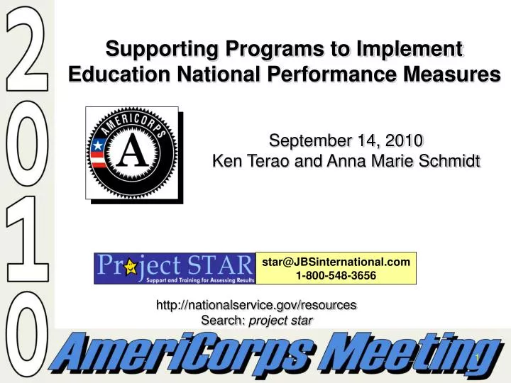 PPT - Supporting Programs to Implement Education National Performance ...