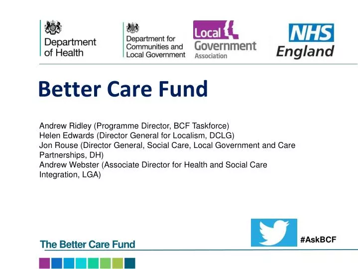 PPT - Better Care Fund PowerPoint Presentation, free download - ID:6557657