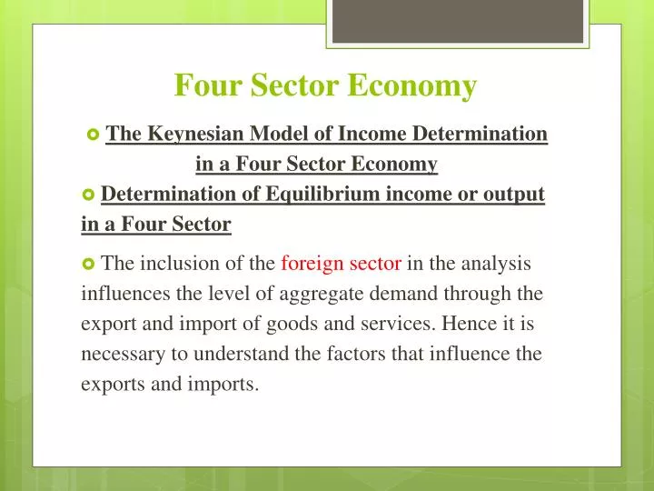 PPT - Four Sector Economy PowerPoint Presentation, free download - ID ...