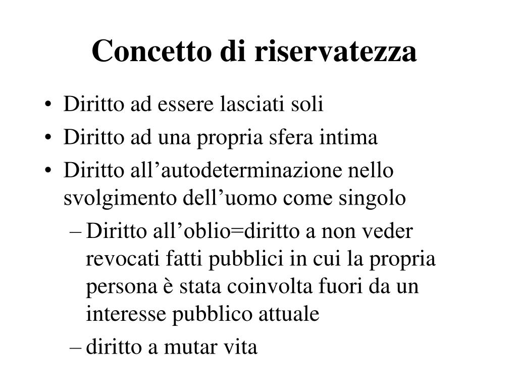 PPT - Riservatezza del minore Convenzione O.N.U. sui diritti del ...