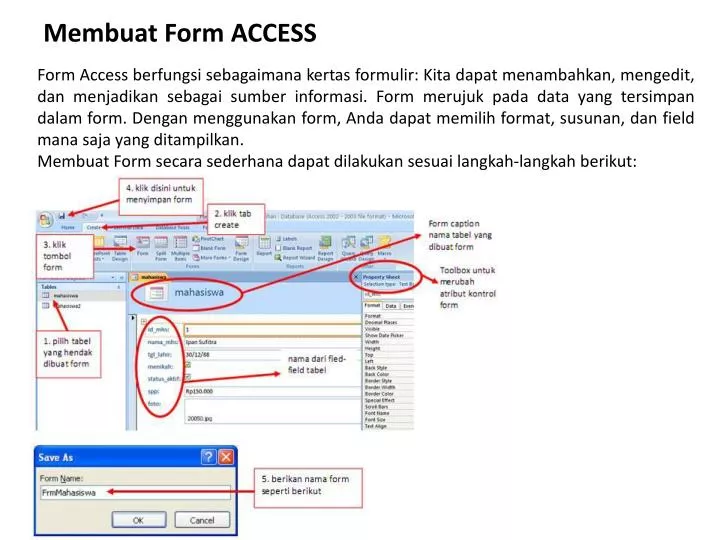 PPT - Membuat Form ACCESS PowerPoint Presentation, free download - ID ...