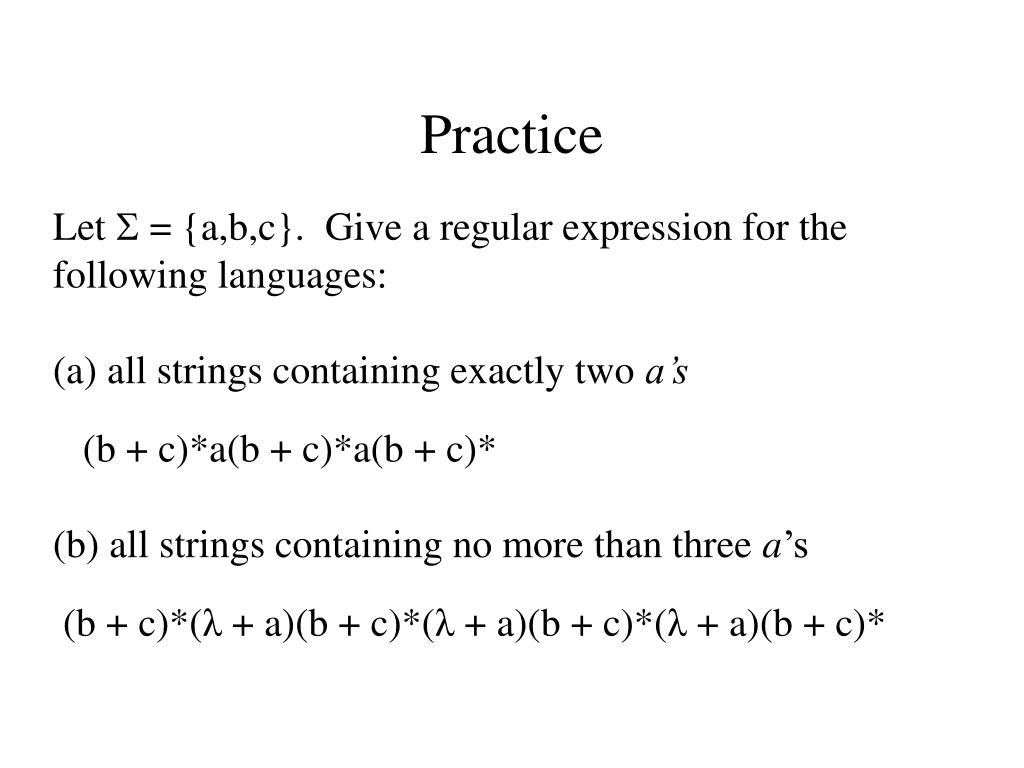 Ppt Chapter 3 Regular Languages And Expressions Powerpoint