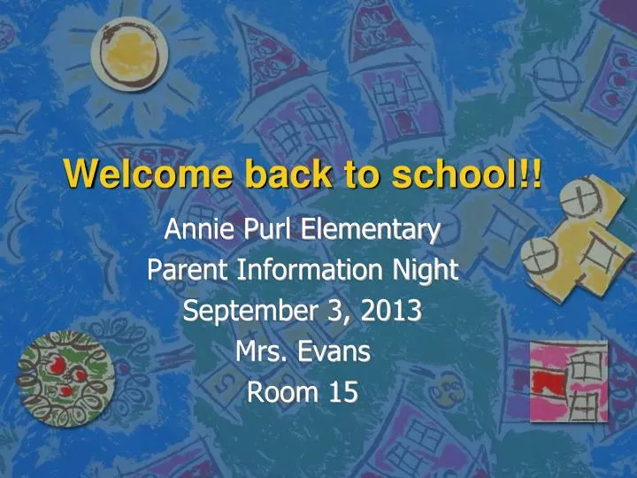 PPT - Welcome back to school!! PowerPoint Presentation, free download ...