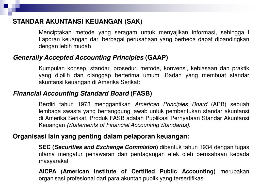 PPT - AKUNTANSI KEUANGAN DAN STANDAR AKUNTANSI KEUANGAN PowerPoint ...