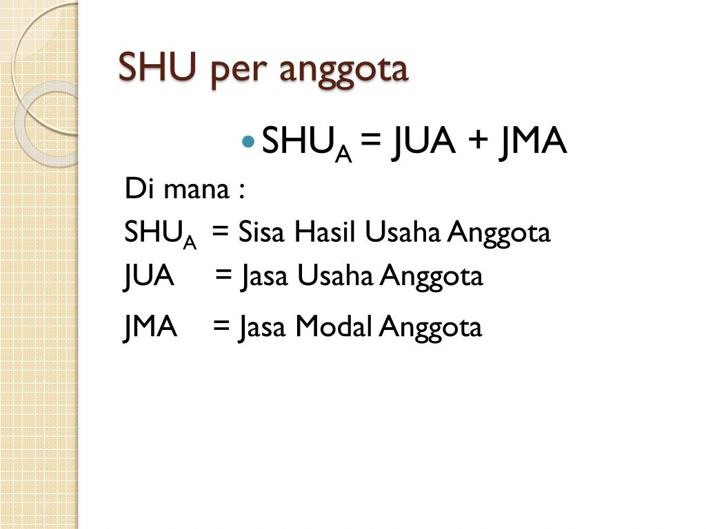 PPT - SHU & LAPORAN KEUANGAN Pertemuan 10 PowerPoint Presentation - ID ...