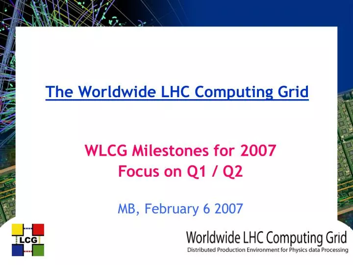 PPT - The Worldwide LHC Computing Grid PowerPoint Presentation, free ...