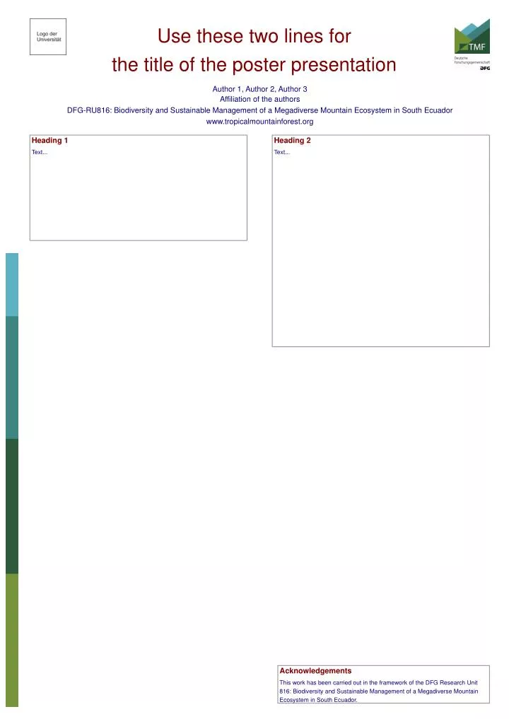 PPT - Use these two lines for the title of the poster presentation ...