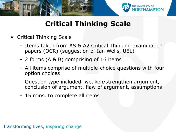 PPT - Argument Mapping for critical thinking skills: Research in ...