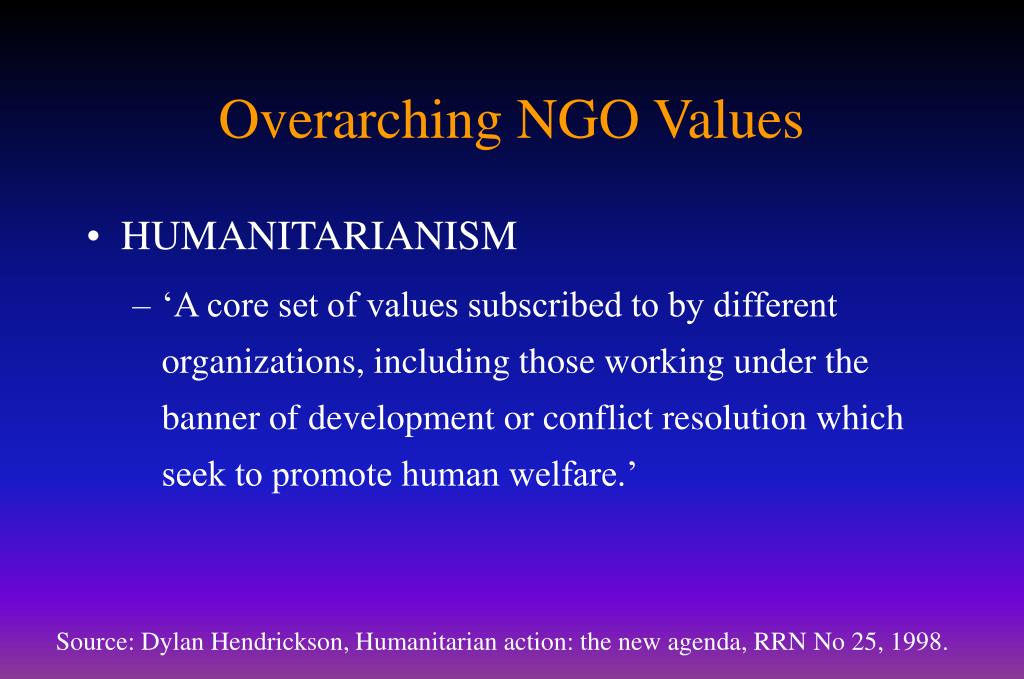 PPT - Non-Governmental Organizations (NGOs) in Complex Emergencies ...