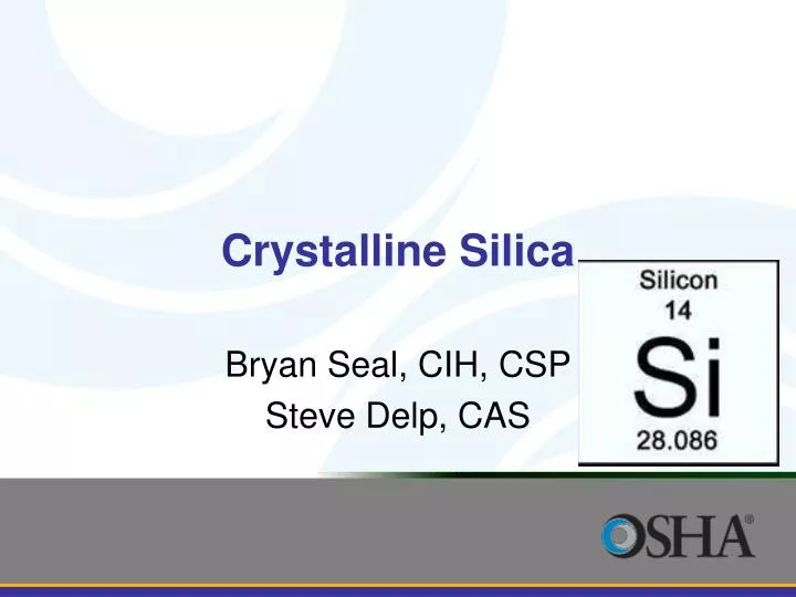 PPT - Crystalline Silica PowerPoint Presentation, free download - ID ...