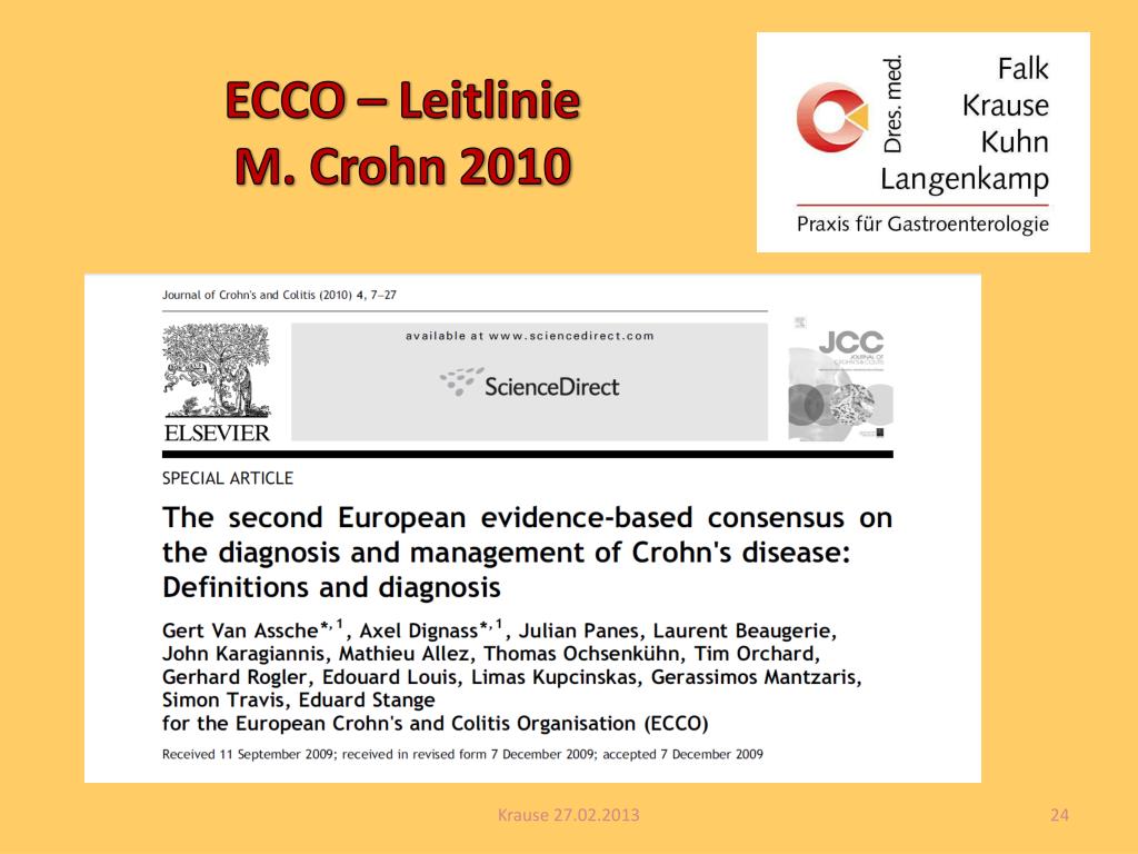 PPT - „Morbus Crohn, Colitis ulcerosa “: Ursachen und diagnostische ...