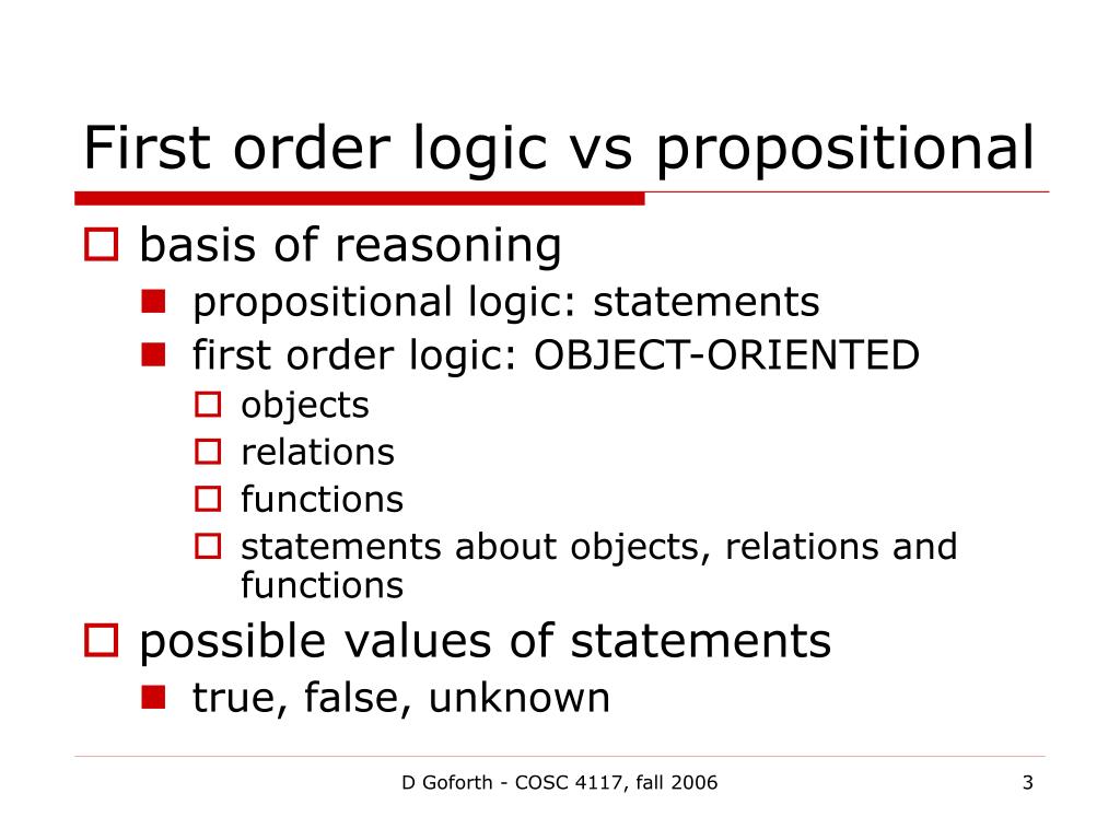 PPT First Order Logic FOL PowerPoint Presentation Free Download ID 6569776