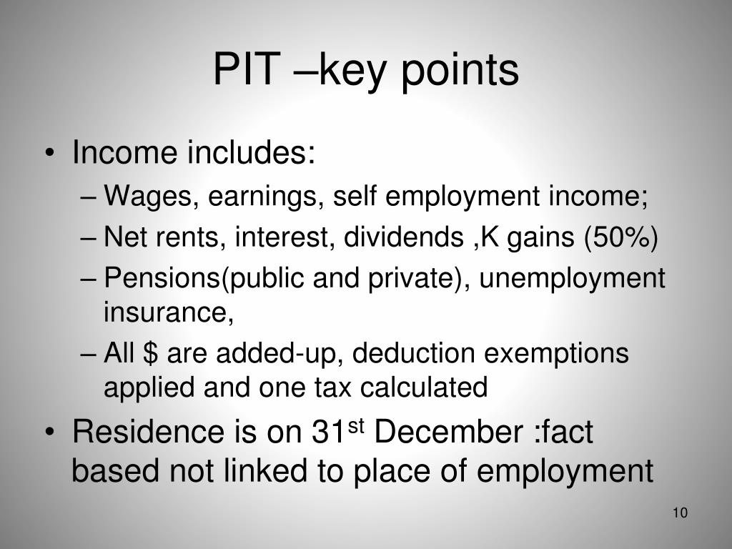 PPT - The Personal Income Tax (PIT) system in Canada, 2000-2010 ...